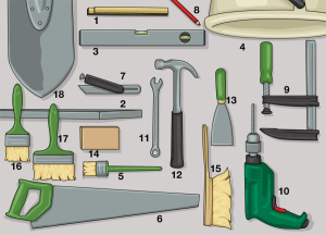 Verktyg och material du behöver när du ska bygga plank